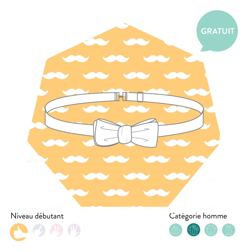 Patron gratuit de nœud papillon - modele fleming les patronnes