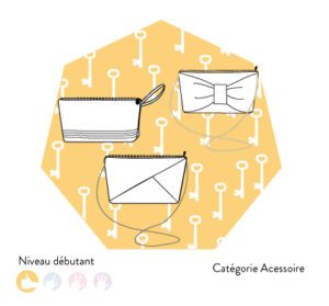 Patron de couture Trio de pochettes - Les patronnes